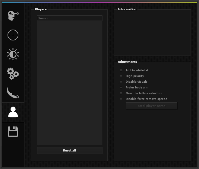 Photos of the Counter-Strike 2 Cheat / Spotlight / GameSense
